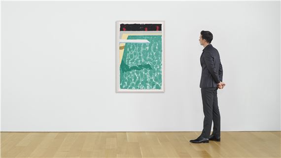 David Hockney | Green Pool with Diving Board and Shadow (Paper Pool 3 ...