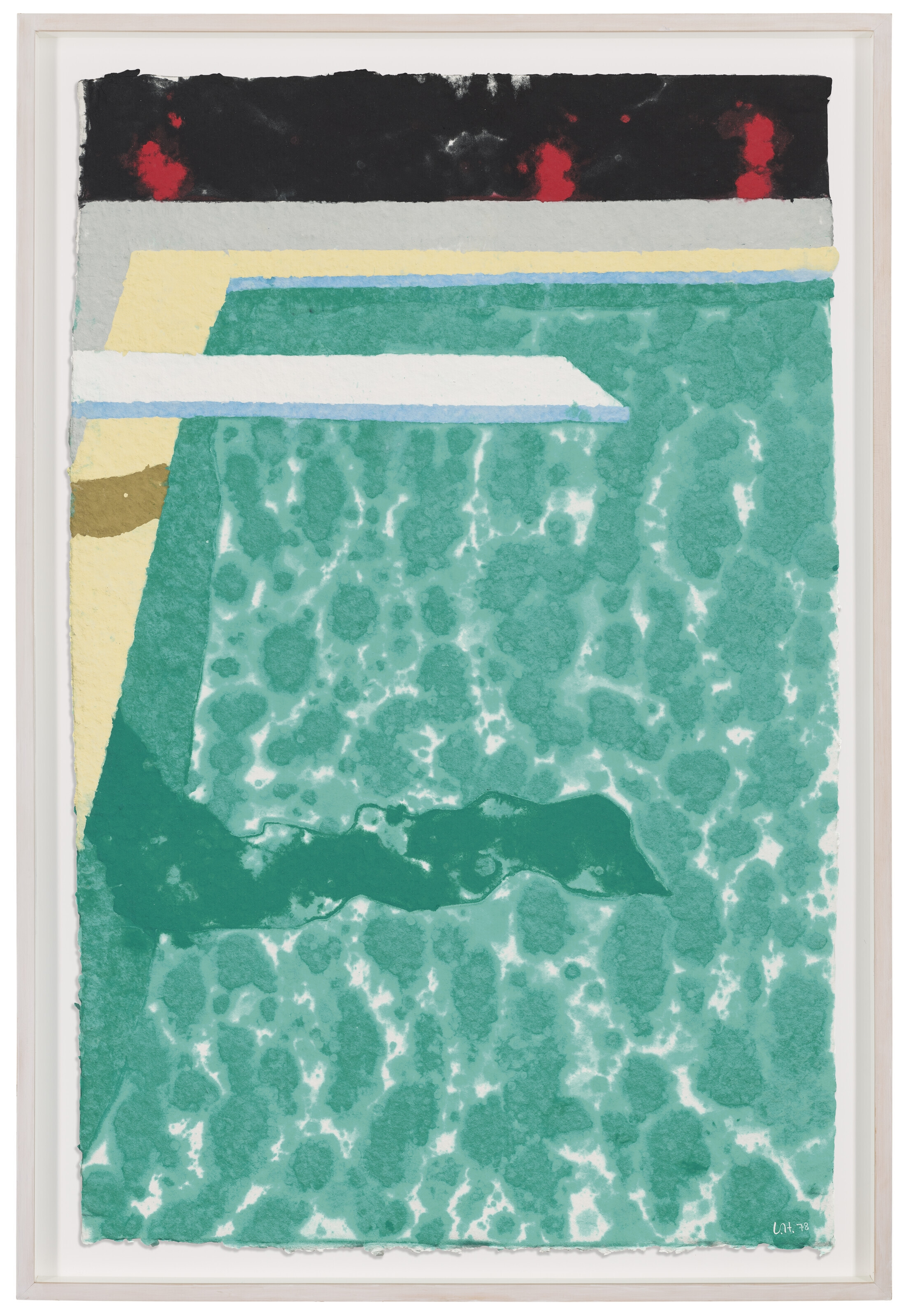 David Hockney | Green Pool with Diving Board and Shadow (Paper Pool 3 ...