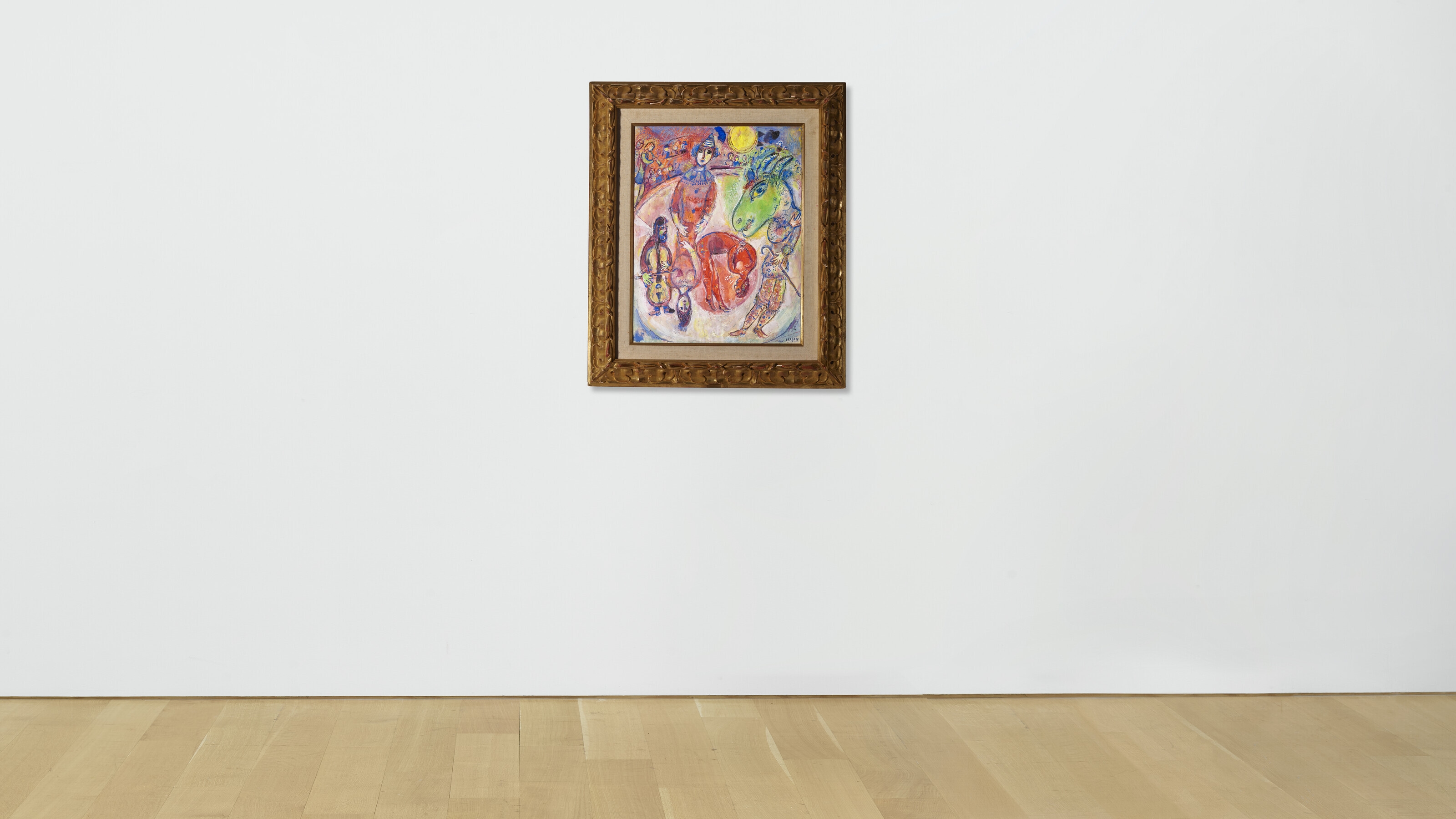 Marc Chagall | Arlequin à la lune jaune (1969) | MutualArt