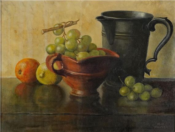 May Palmer | Still life with grapes | MutualArt