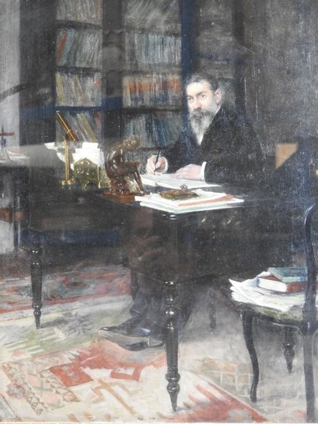 Paul Mathey | Portrait d'un médecin à son bureau (1903) | MutualArt