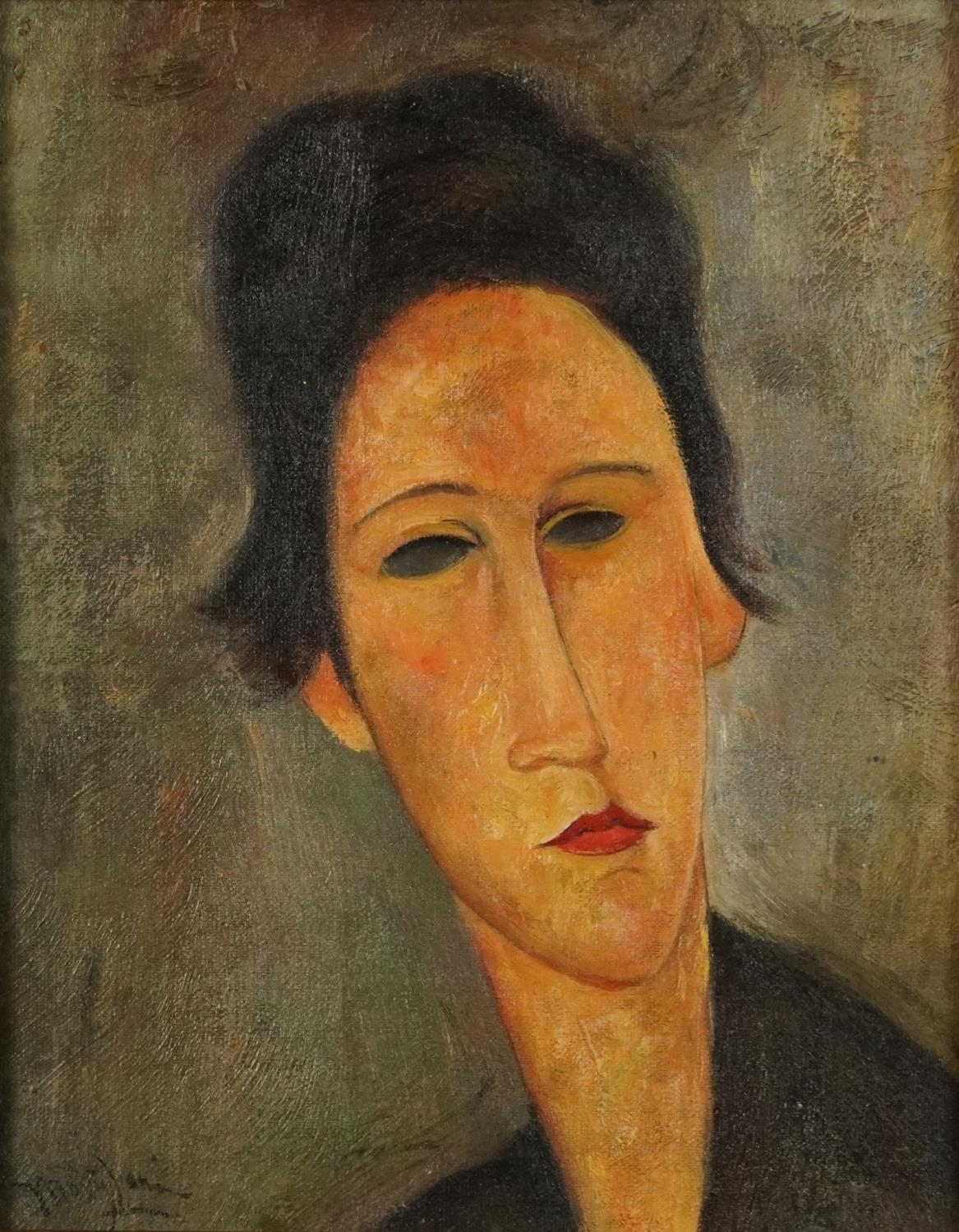 Amedeo Modigliani | Head and shoulders portrait | MutualArt