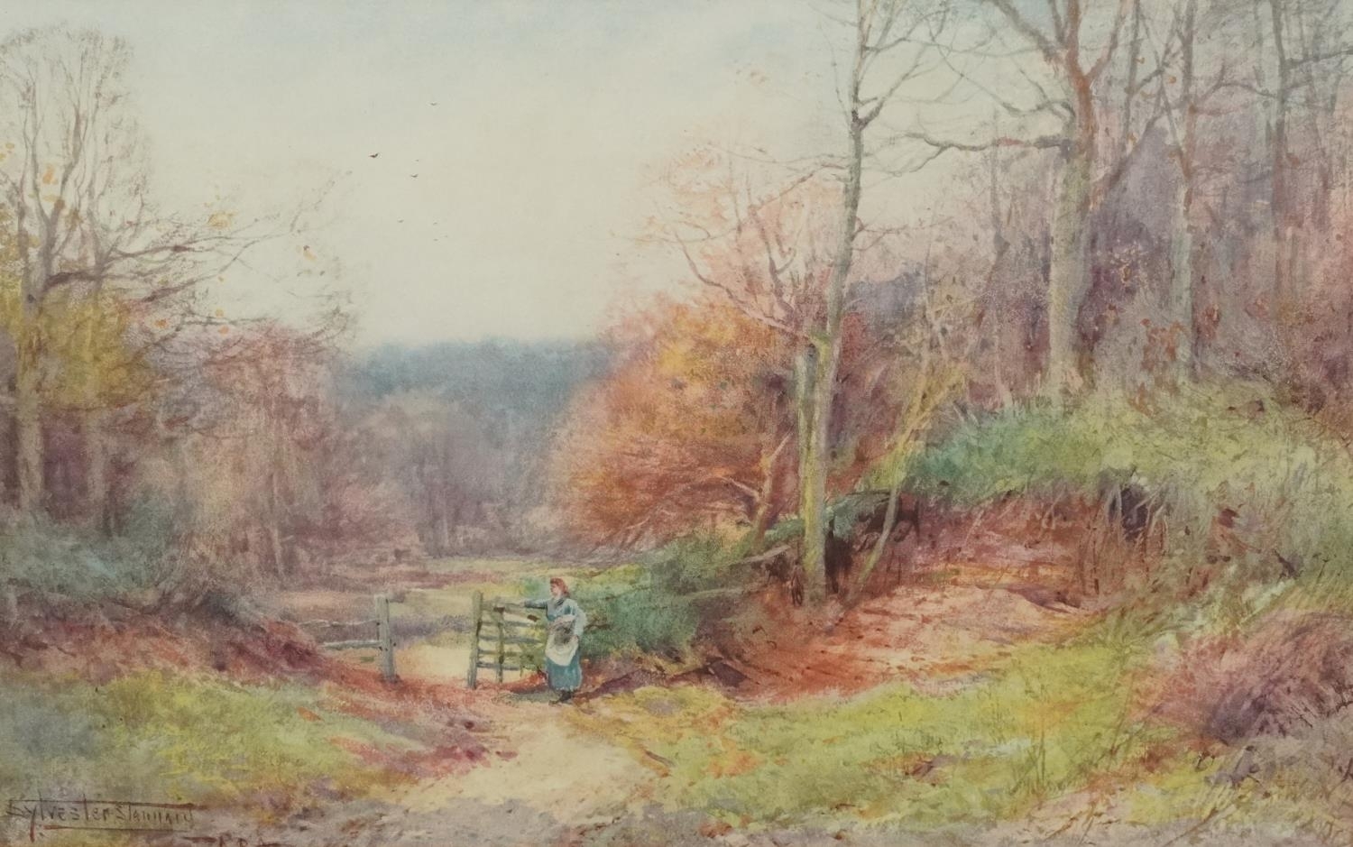 Henry John Sylvester Stannard | Rural landscapes with figures on ...