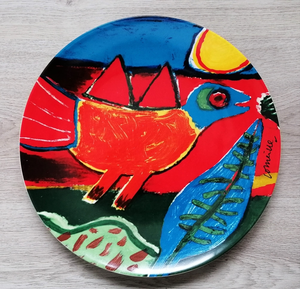 Corneille | Plate with bird | MutualArt