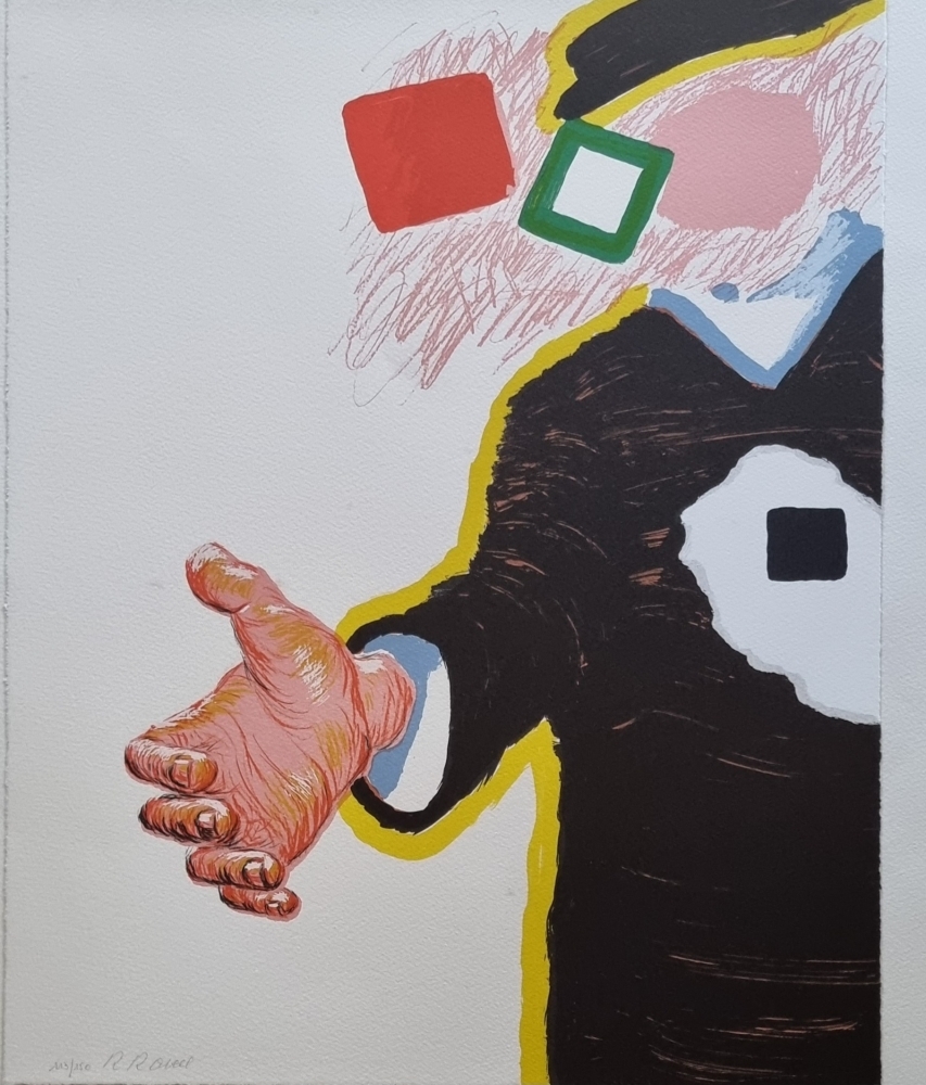 Roger Raveel | Reikende hand (1980) | MutualArt