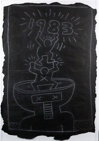 Keith Haring | SUBWAY DRAWING (1983) | MutualArt