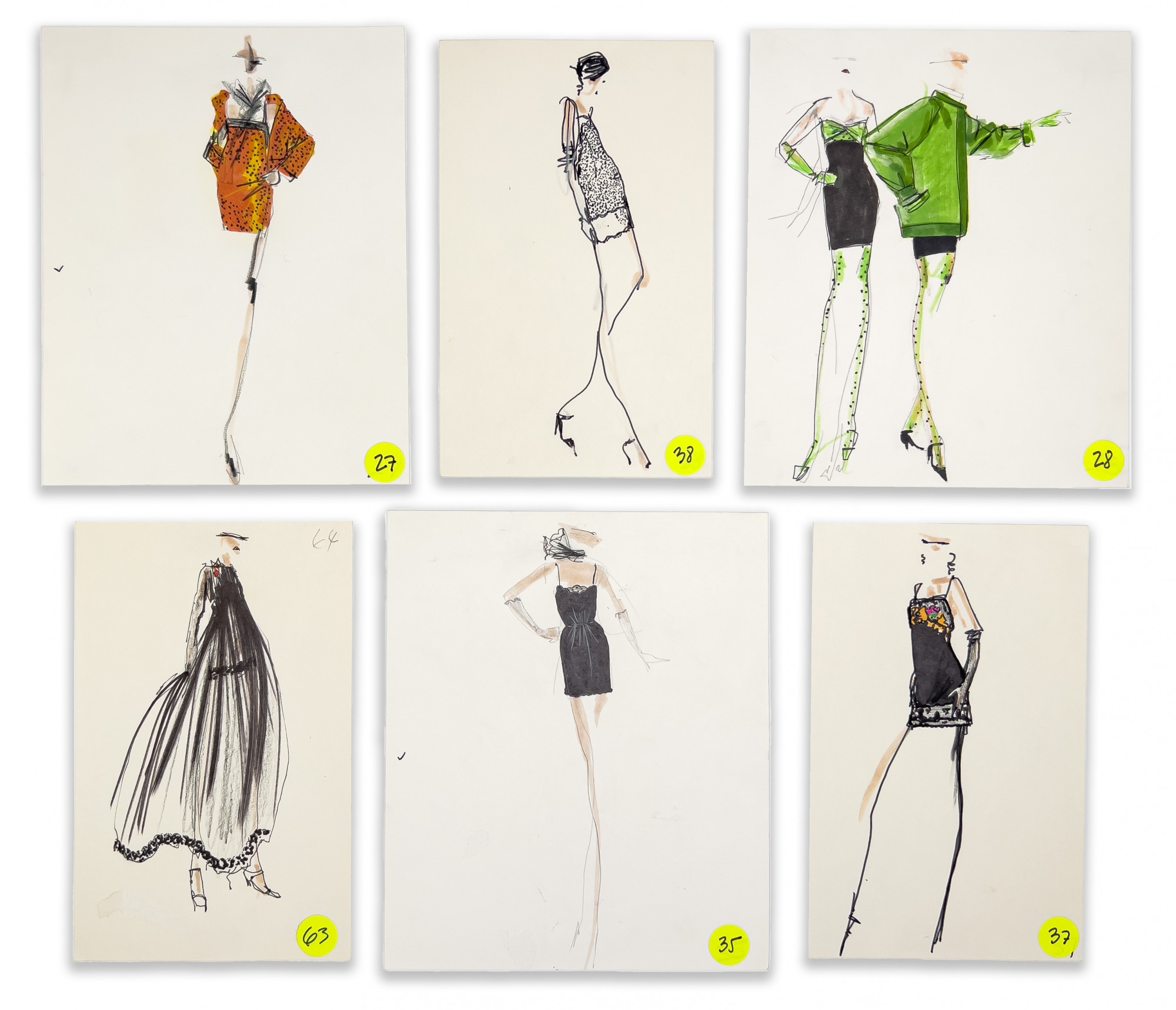 Joe Eula | 12 Illustrations for Geoffrey Beene | MutualArt