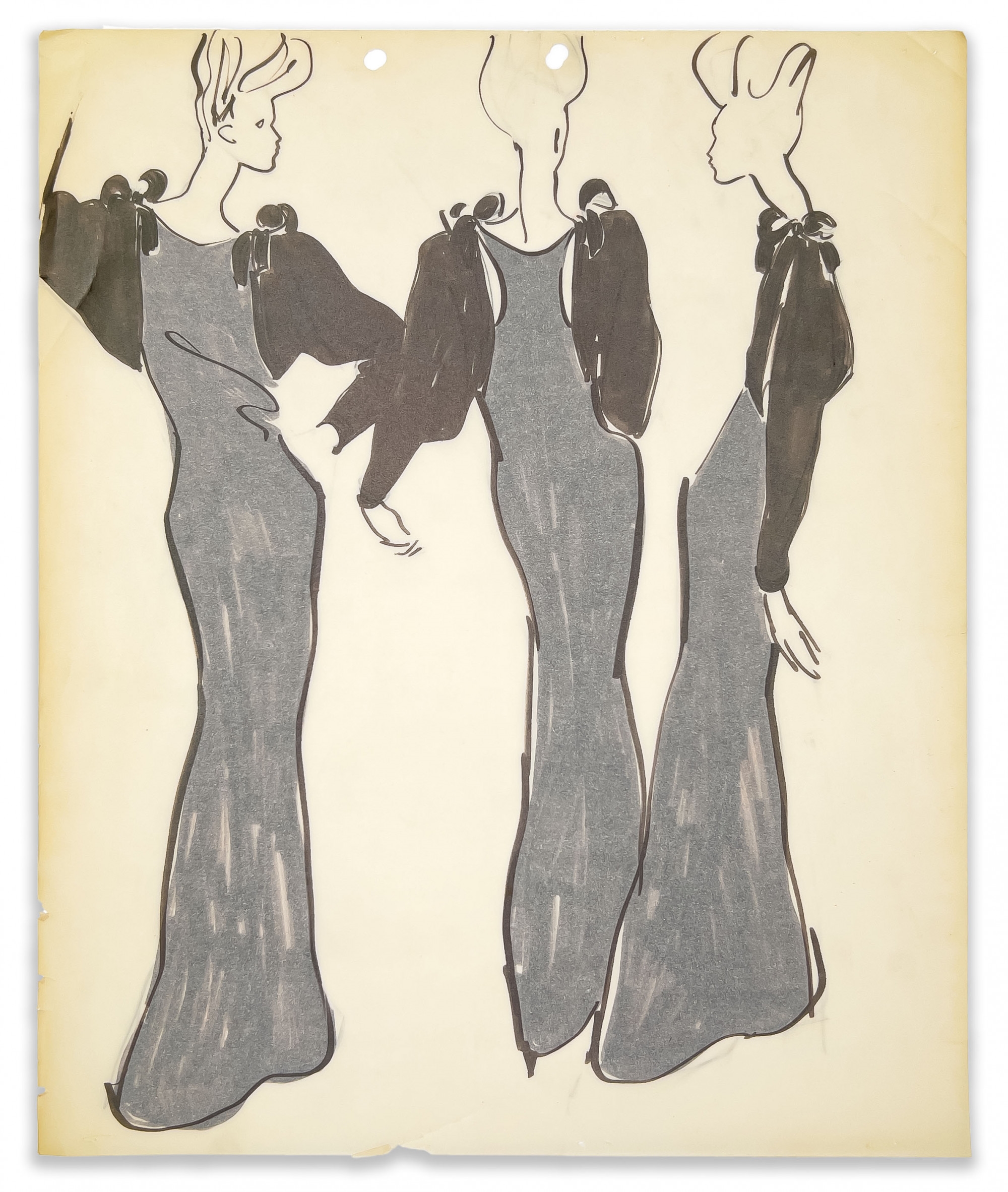 Joe Eula | Illustration for Geoffrey Beene | MutualArt