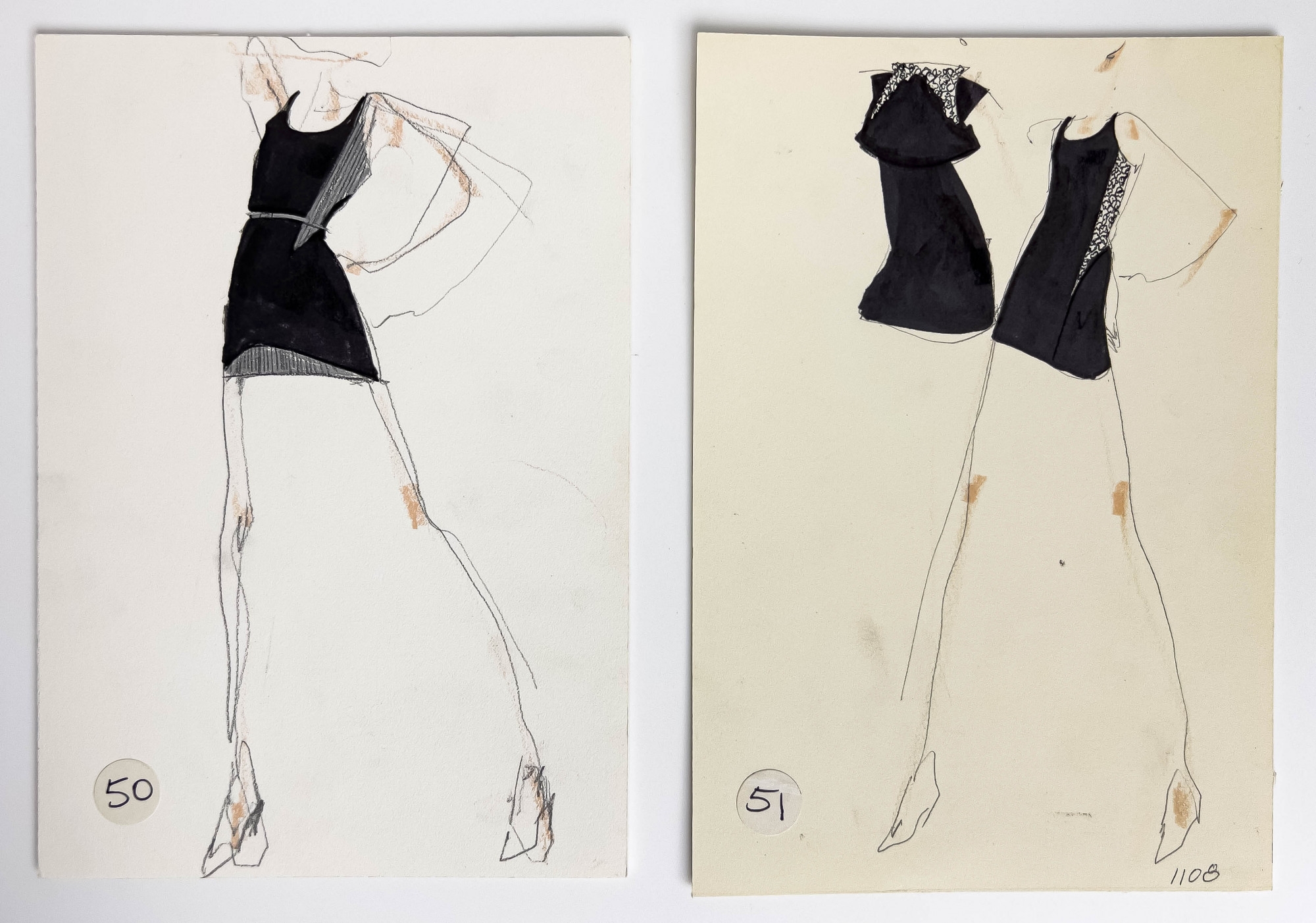 Joe Eula | 12 Joe Eula Illustrations for Geoffrey Beene | MutualArt