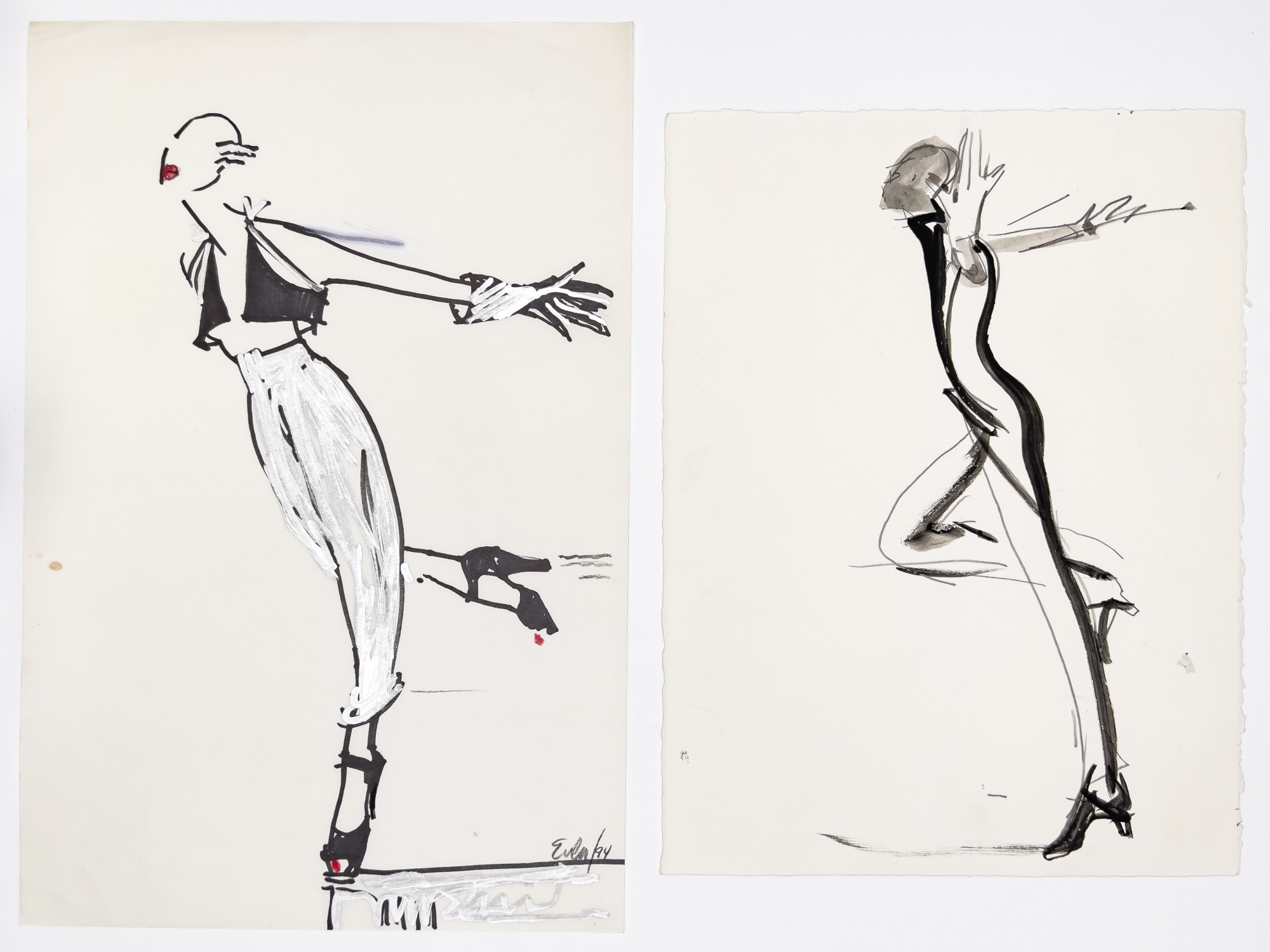 Joe Eula | 4 Illustrations for Geoffrey Beene | MutualArt