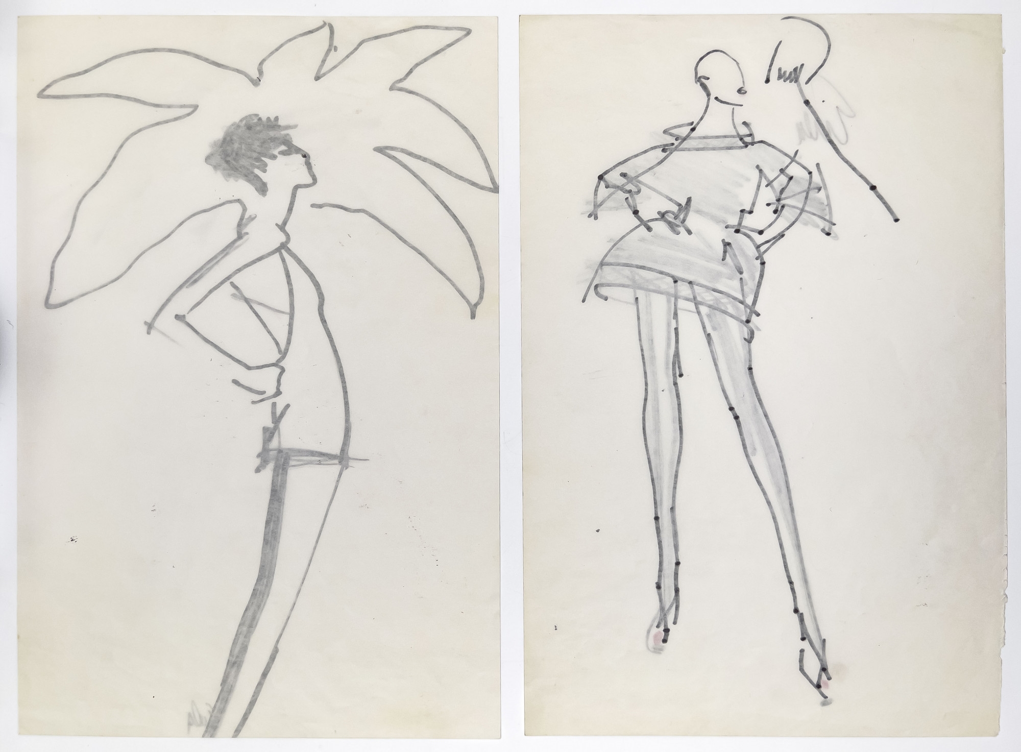 Joe Eula | 4 Illustrations for Geoffrey Beene | MutualArt