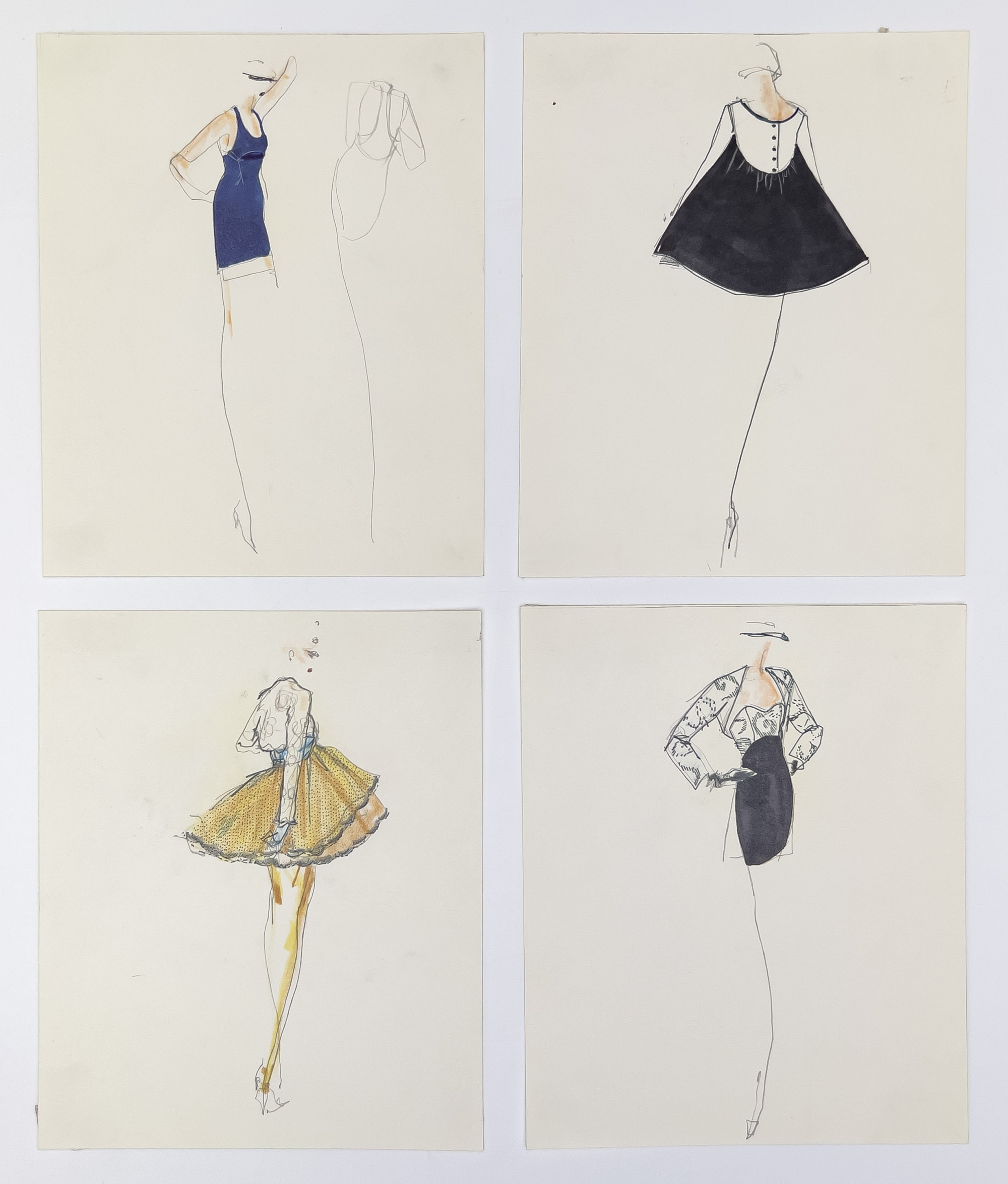 Joe Eula | 10 Illustrations for Geoffrey Beene | MutualArt