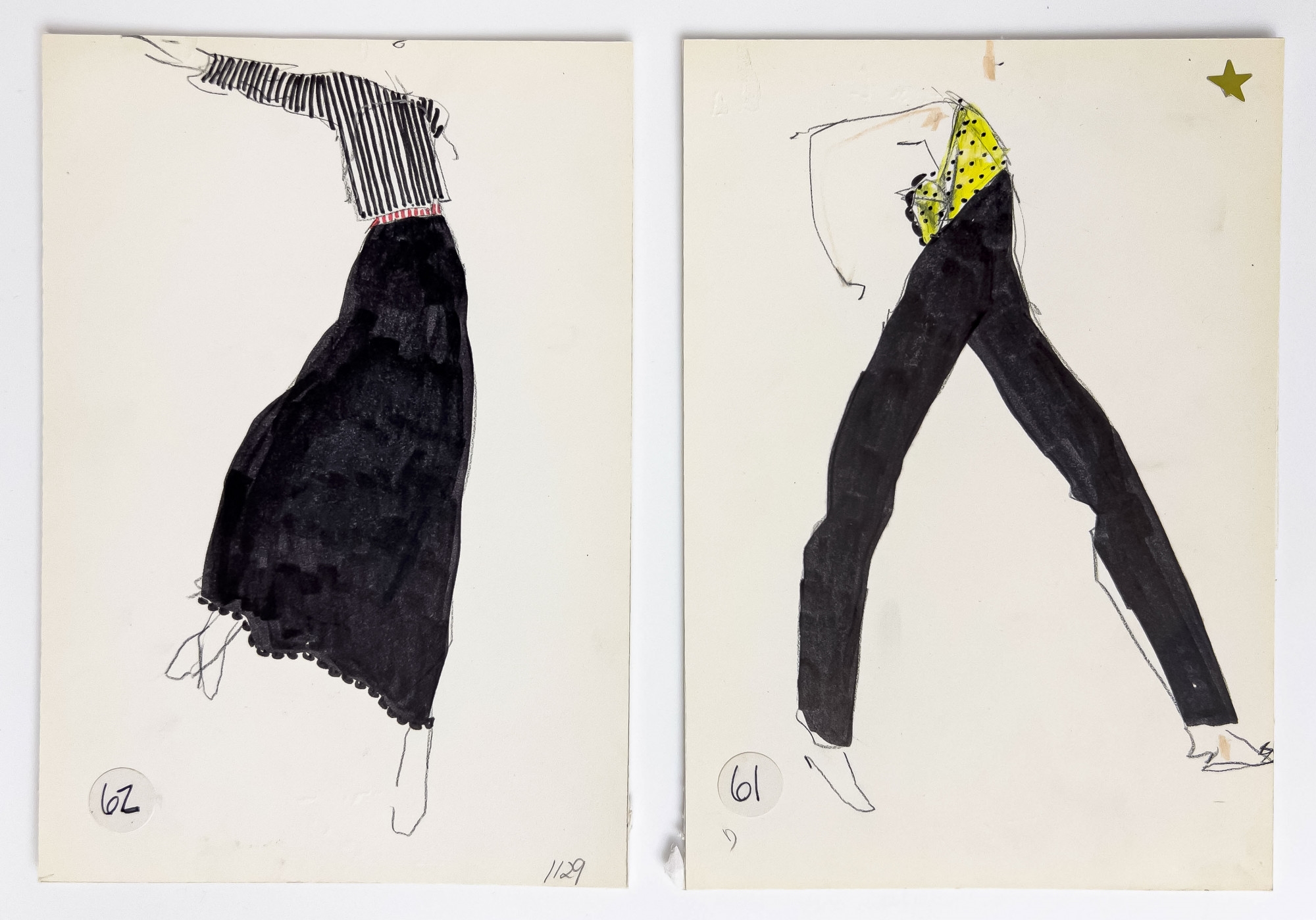 Joe Eula | 12 Joe Eula Illustrations for Geoffrey Beene | MutualArt