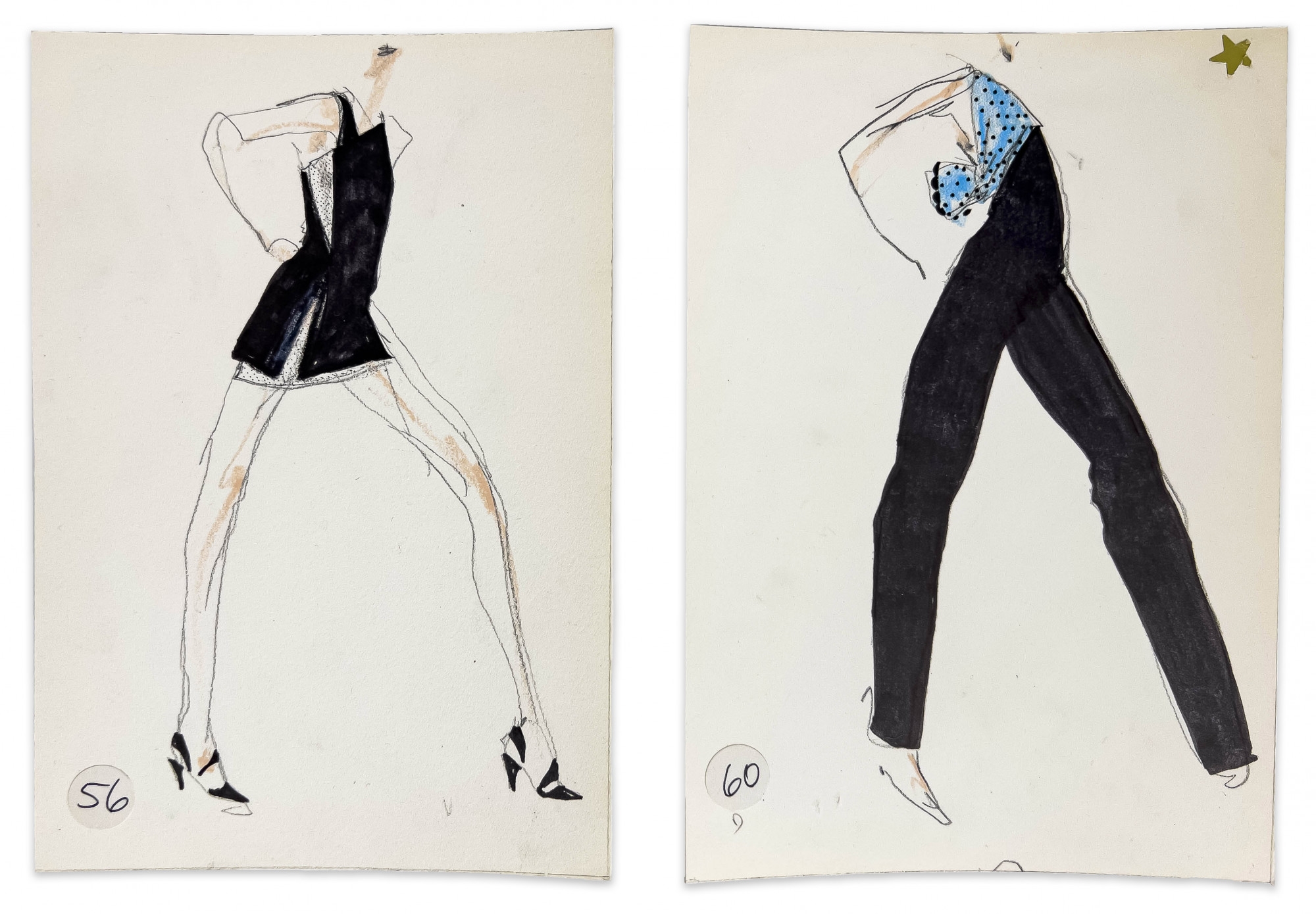 Joe Eula | 12 Joe Eula Illustrations for Geoffrey Beene | MutualArt