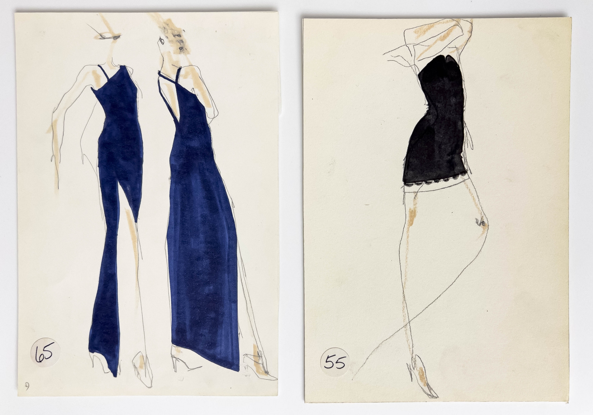 Joe Eula | 12 Joe Eula Illustrations for Geoffrey Beene | MutualArt