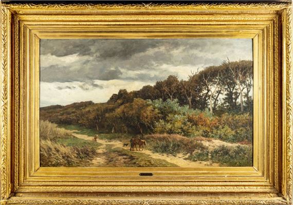 Euphrosine Beernaert | Stormy scene in the countryside | MutualArt