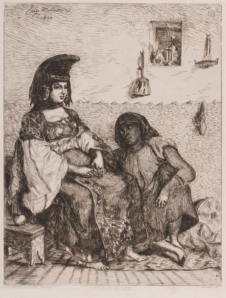 Eugène Delacroix | Jewess of Algiers (1833) | MutualArt