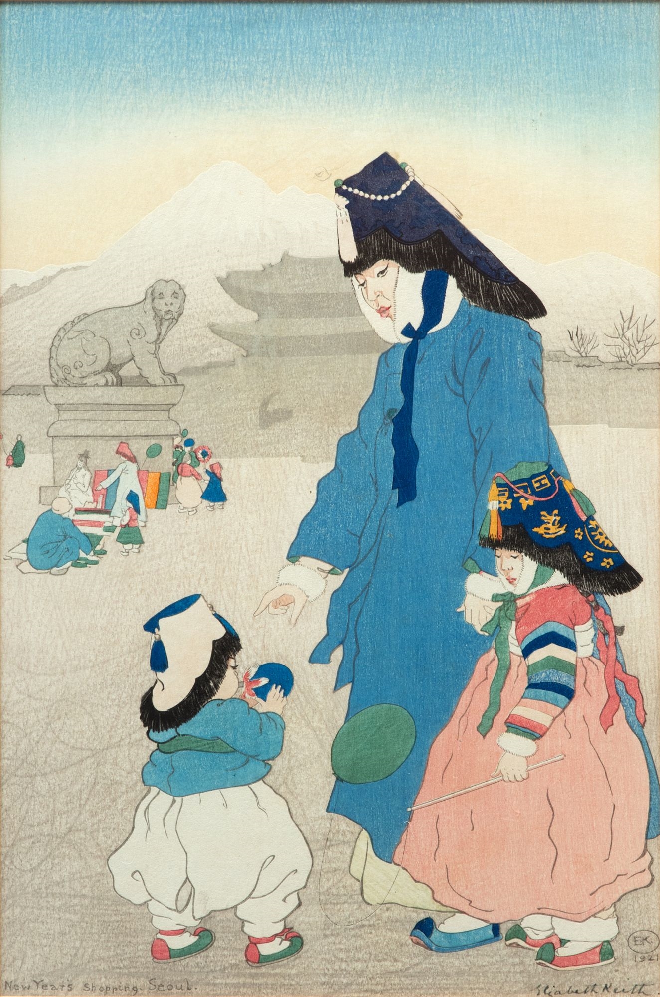 Elizabeth Keith | Elizabeth Keith (British, 1887-1956) Woodcut In ...