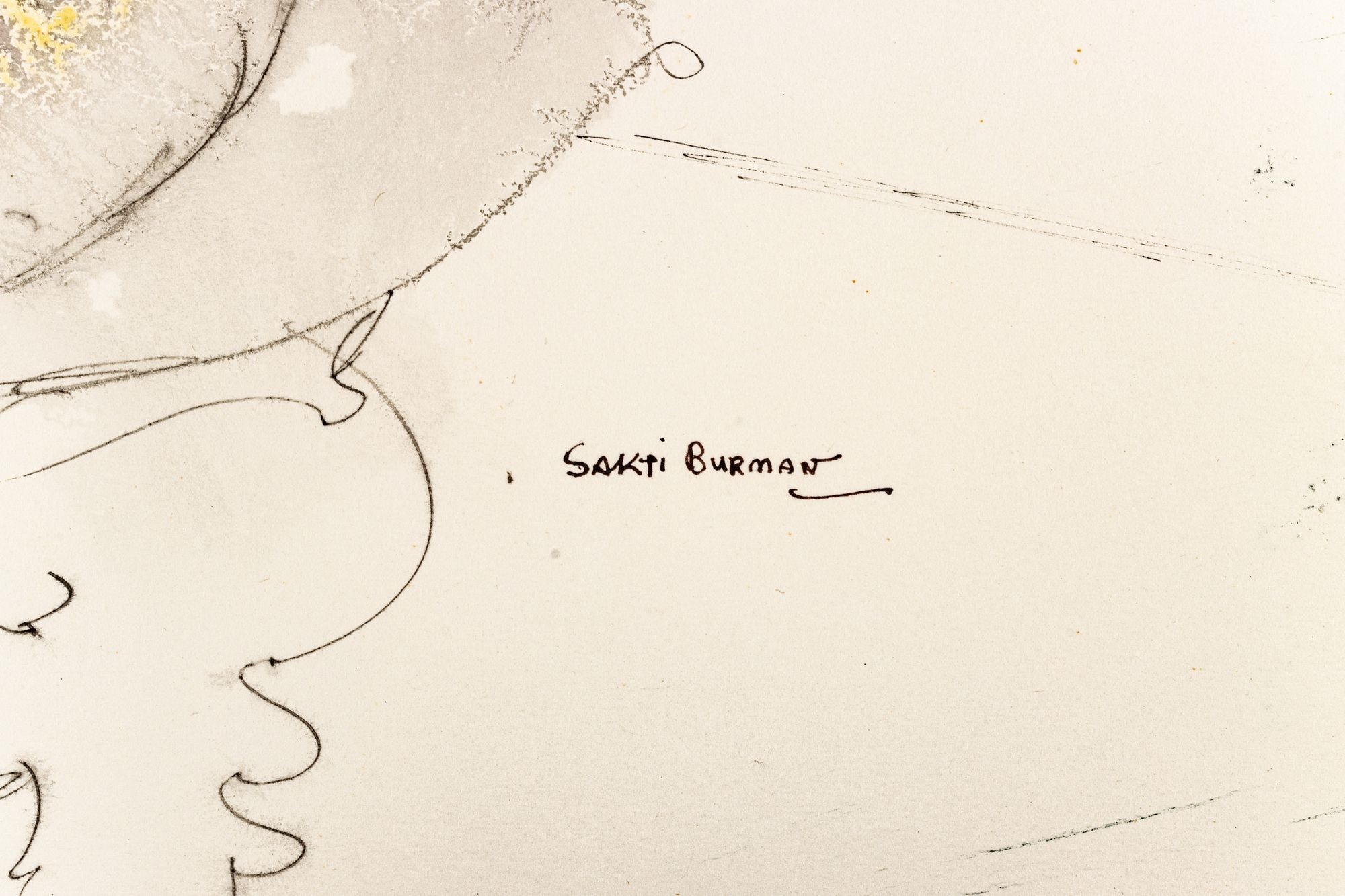 Sakti Burman | Sakti Burman (Indian, B. 1935) Watercolor And Ink On ...