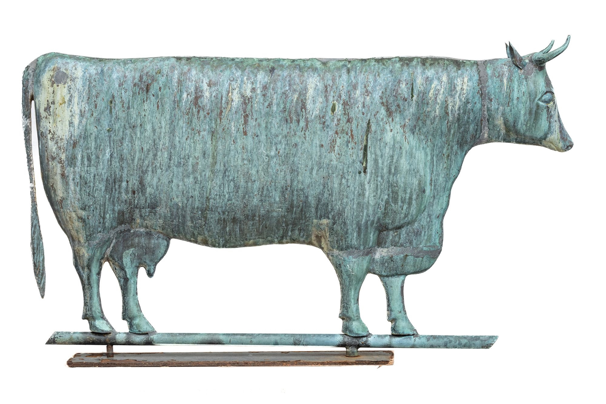 American School, 19th Century | Cow Form Copper Weather Vane, | MutualArt