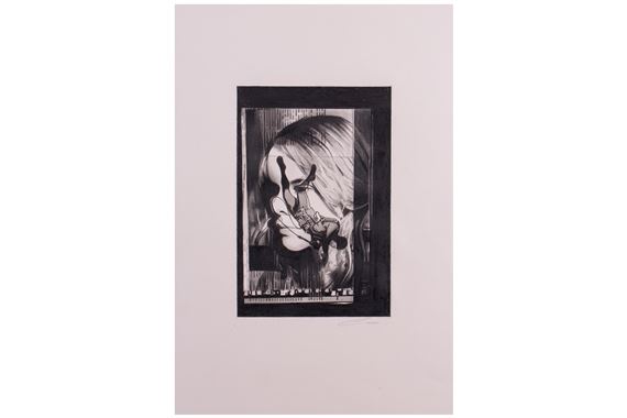 Simon Henwood | untitled - Lady's face and superhero (2011) | MutualArt