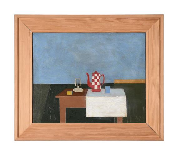 Kenneth Rowntree | STILL LIFE WITH CHEQUERED JUG | MutualArt