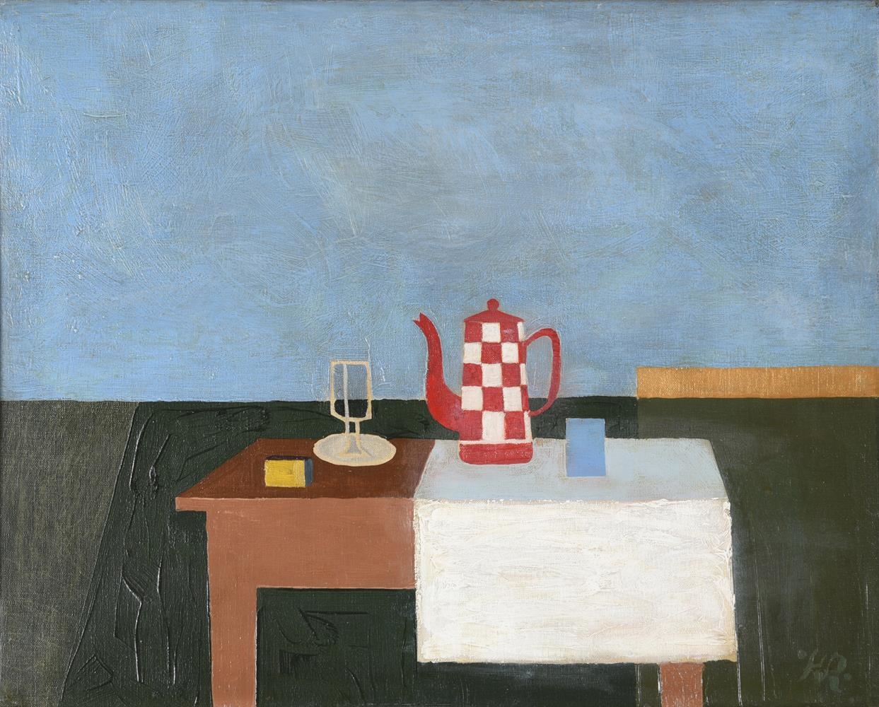 Kenneth Rowntree | STILL LIFE WITH CHEQUERED JUG | MutualArt