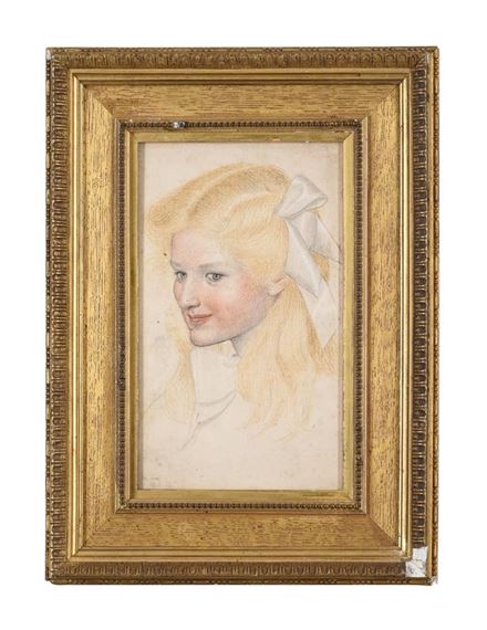 Joseph Edward Southall | PORTRAIT OF A GIRL WITH WHITE RIBBON (1908 ...