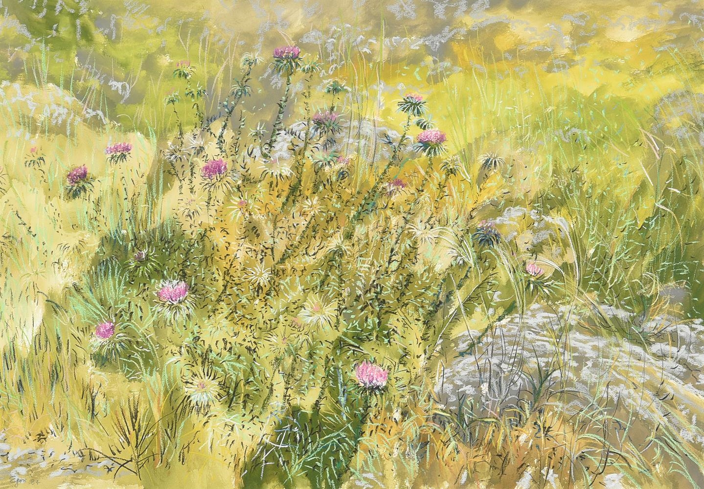 Nicholas Egon | FOUR FIELDS OF FLOWERS (1984) | MutualArt
