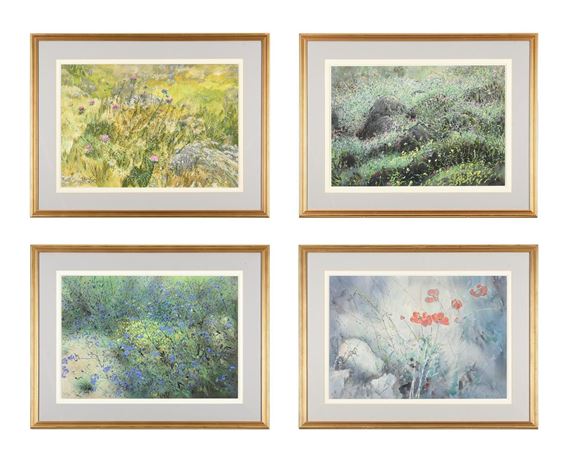 Nicholas Egon | FOUR FIELDS OF FLOWERS (1984) | MutualArt