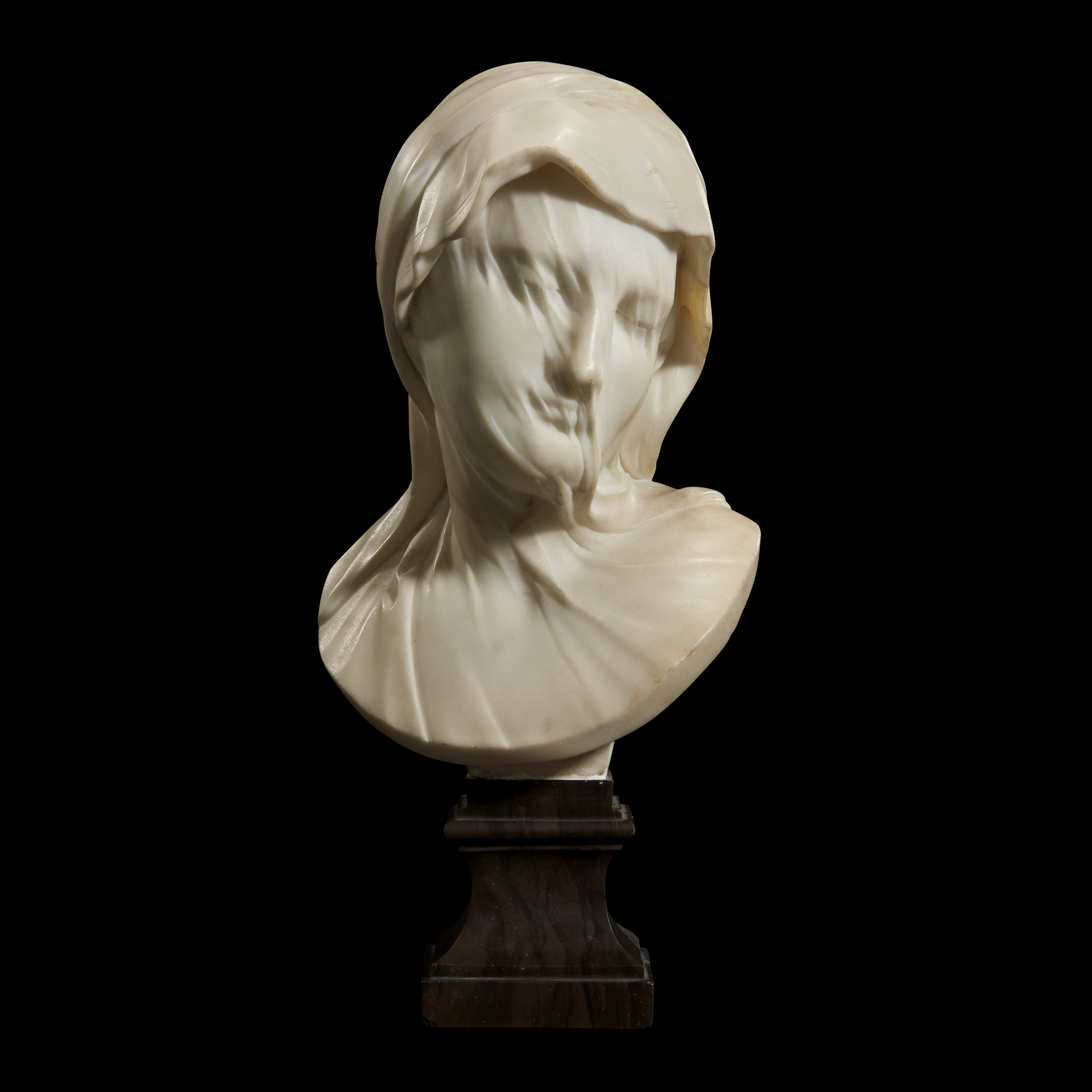 Antonio Corradini | Bust of a veiled woman (18th Century) | MutualArt