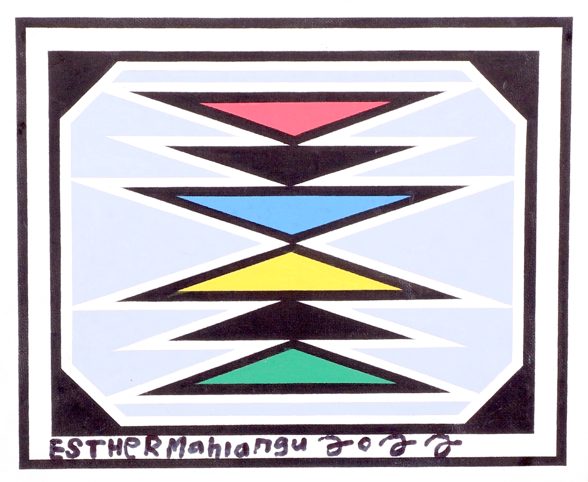 Esther Mahlangu | NDEBELE PATTERN | MutualArt