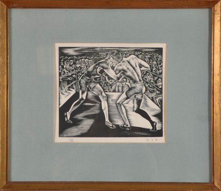 C. Pál Molnár | Boxers in the ring. | MutualArt