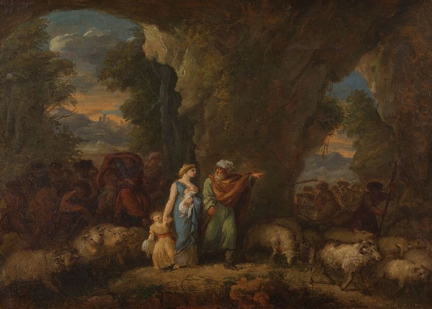 Jean Jacques Lagrenée II | Le retour d'Abraham au pays de Canaan (1765 ...