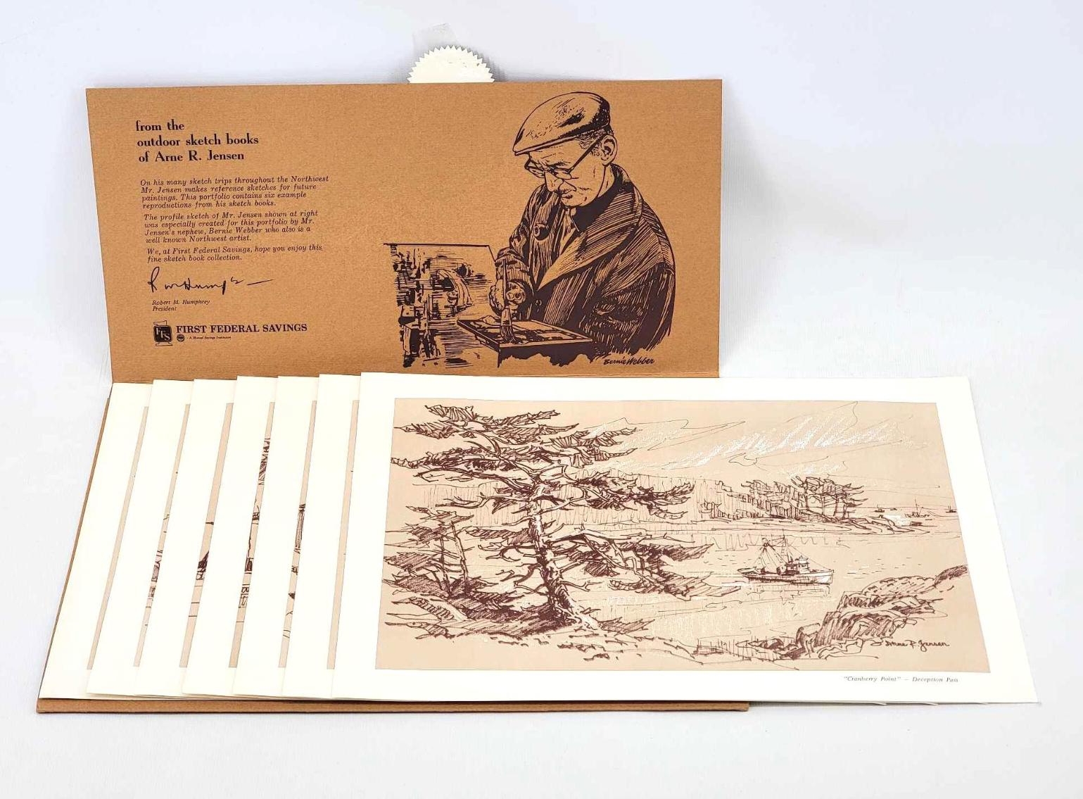 Arne Jensen | Northwest Sketch Book Pages | MutualArt