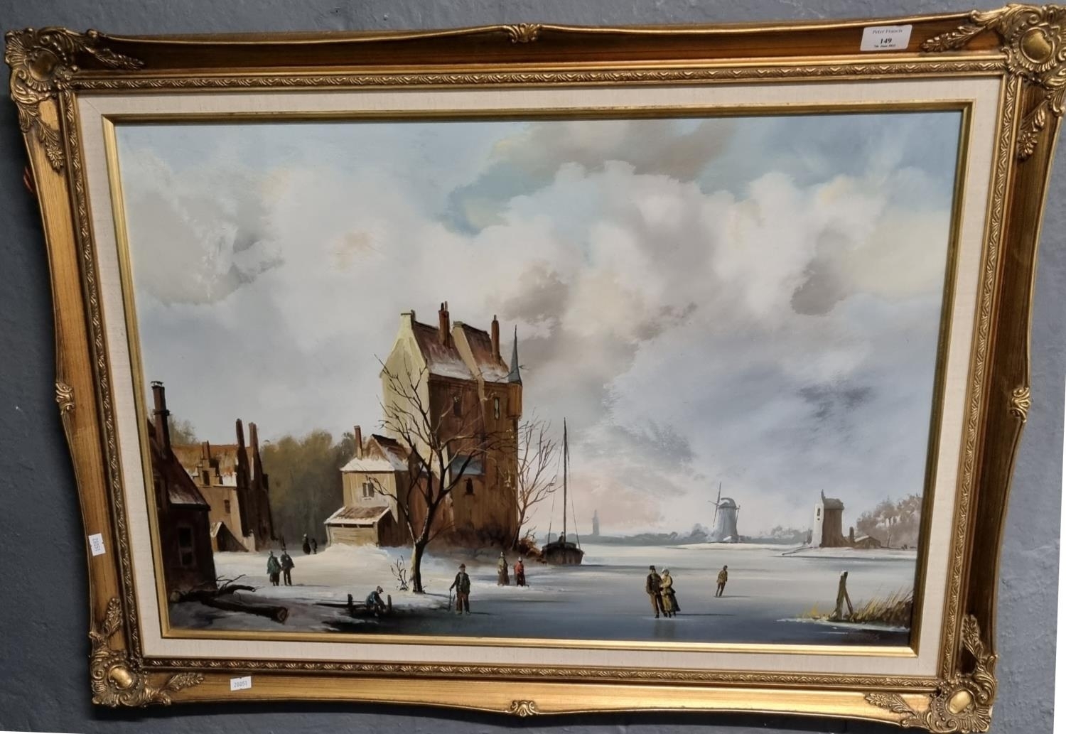 Mike Jeffries | Dutch winter scene, | MutualArt