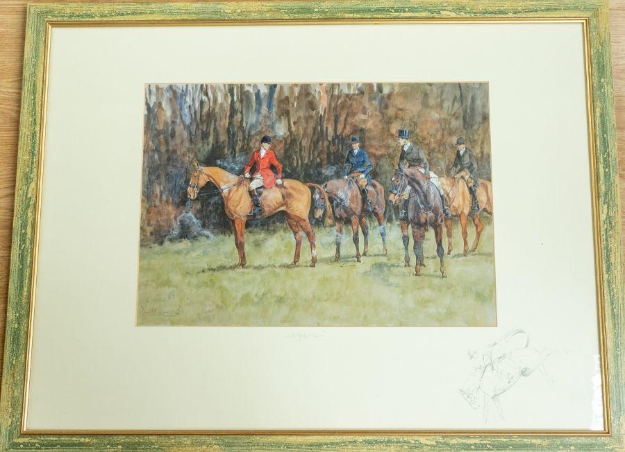 Daniel Crane | A Hand Full - horses and riders resting | MutualArt