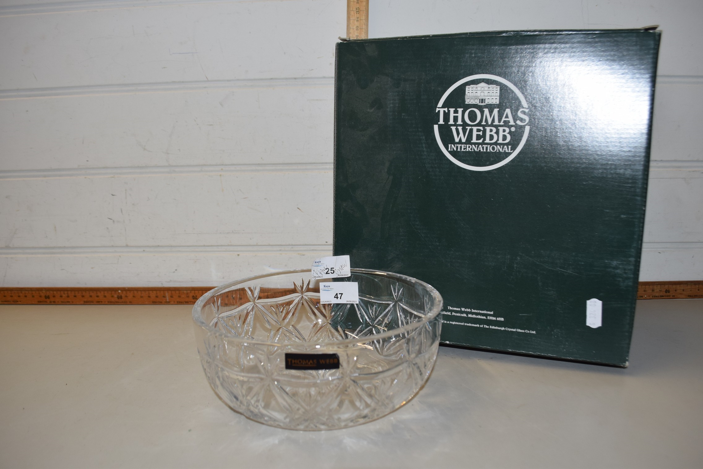 Thomas Webb | A Thomas Webb cut glass fruit bowl | MutualArt