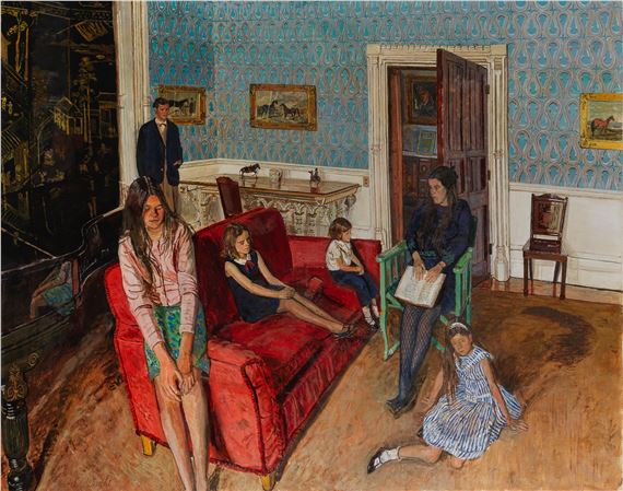 Carel Weight | Portrait of Lord Lambton and Family | MutualArt