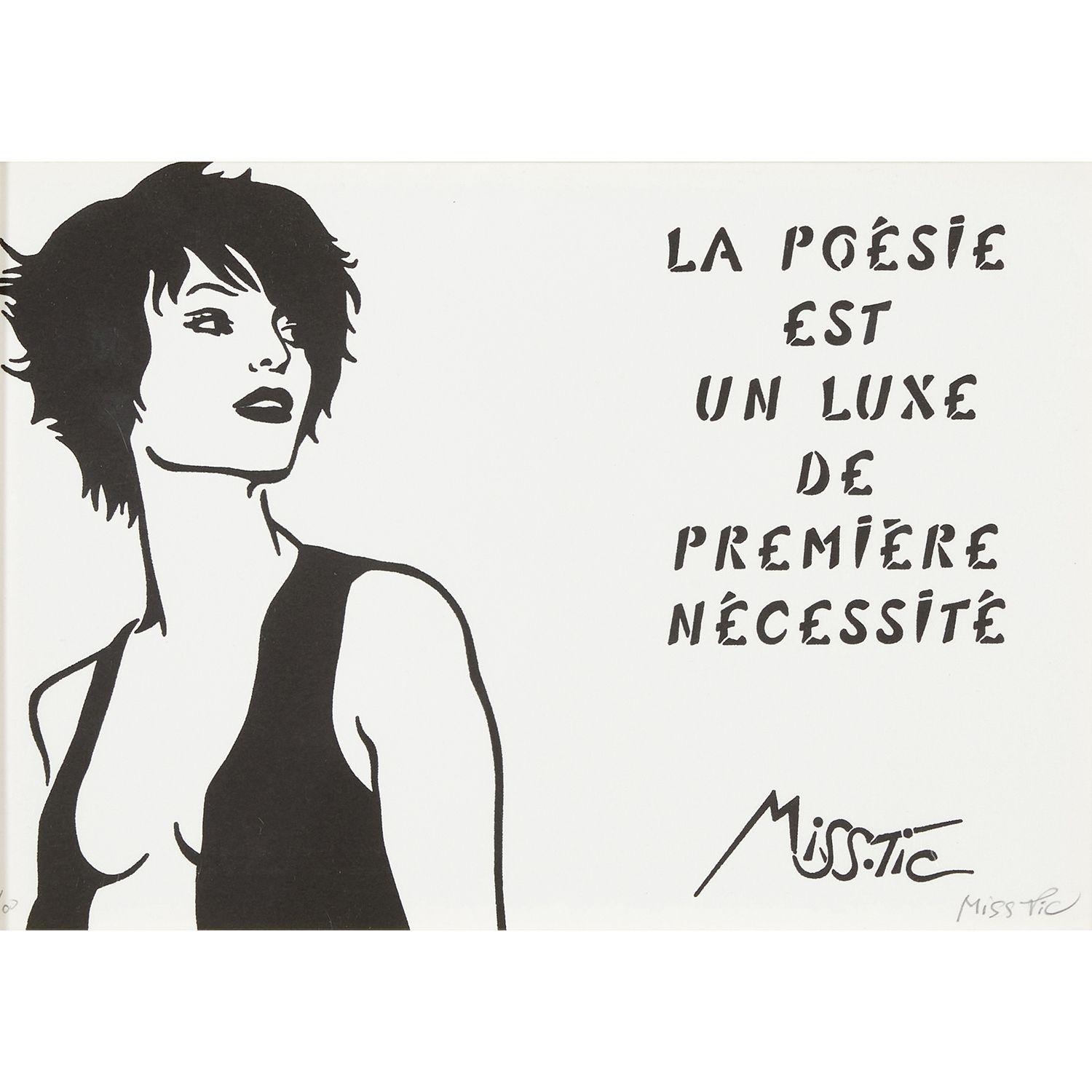 Miss.Tic | La poésie est un luxe de première nécessité, 2020 (2020 ...