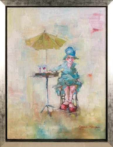 Angela Morgan | Lady with Umbrella | MutualArt