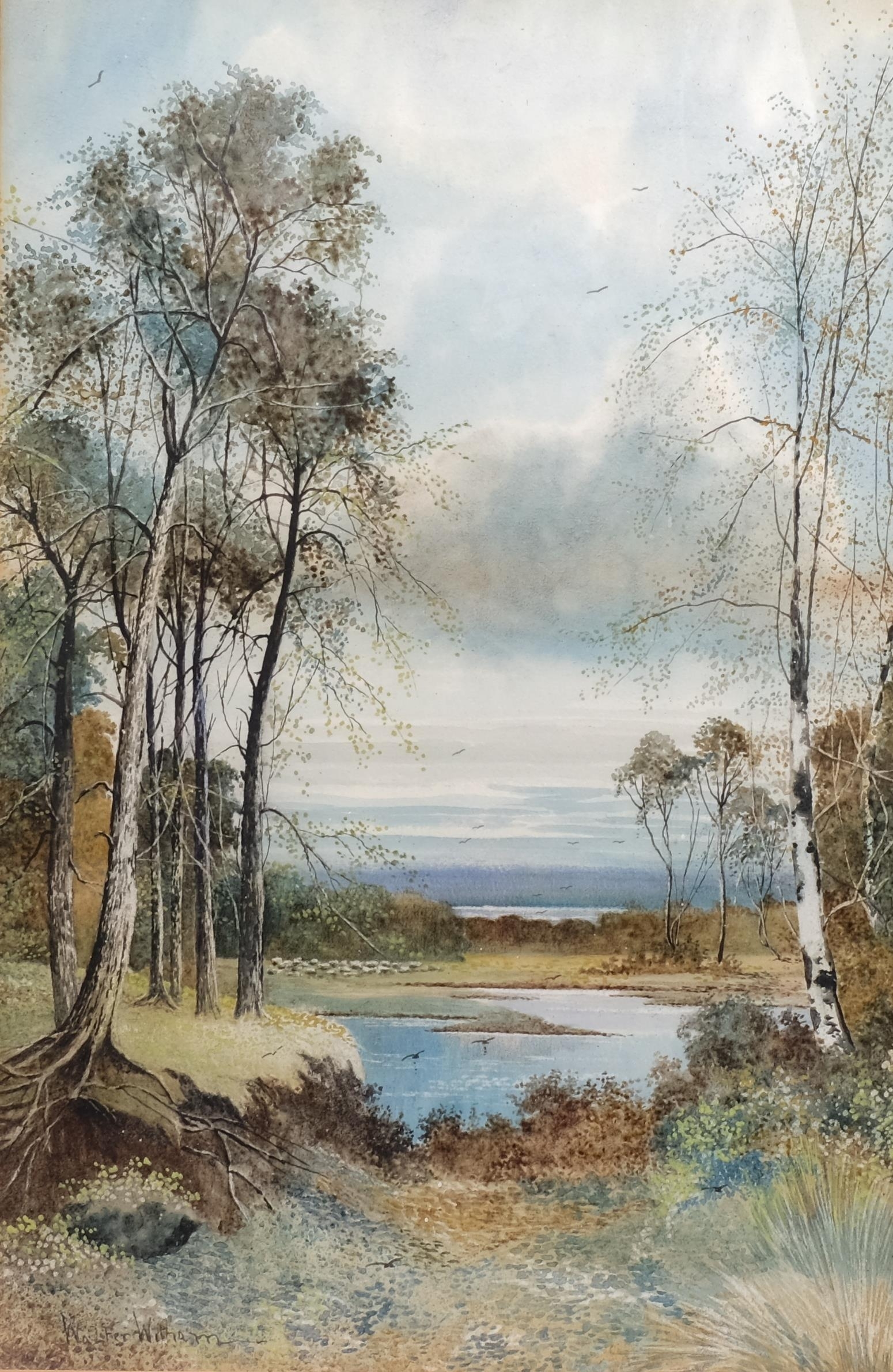 Walter William Burgess | lake scene | MutualArt