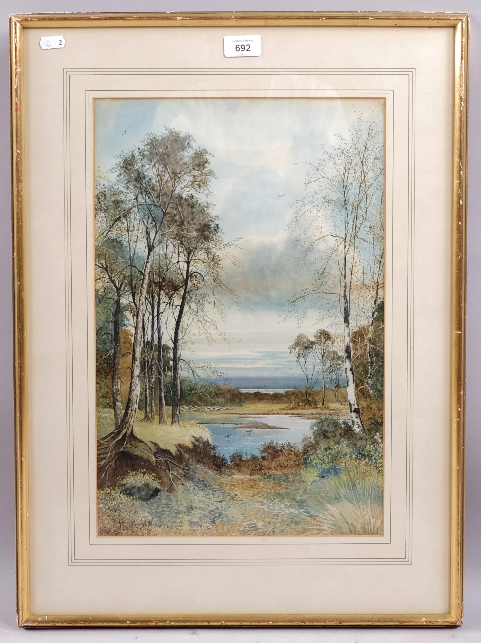 Walter William Burgess | lake scene | MutualArt