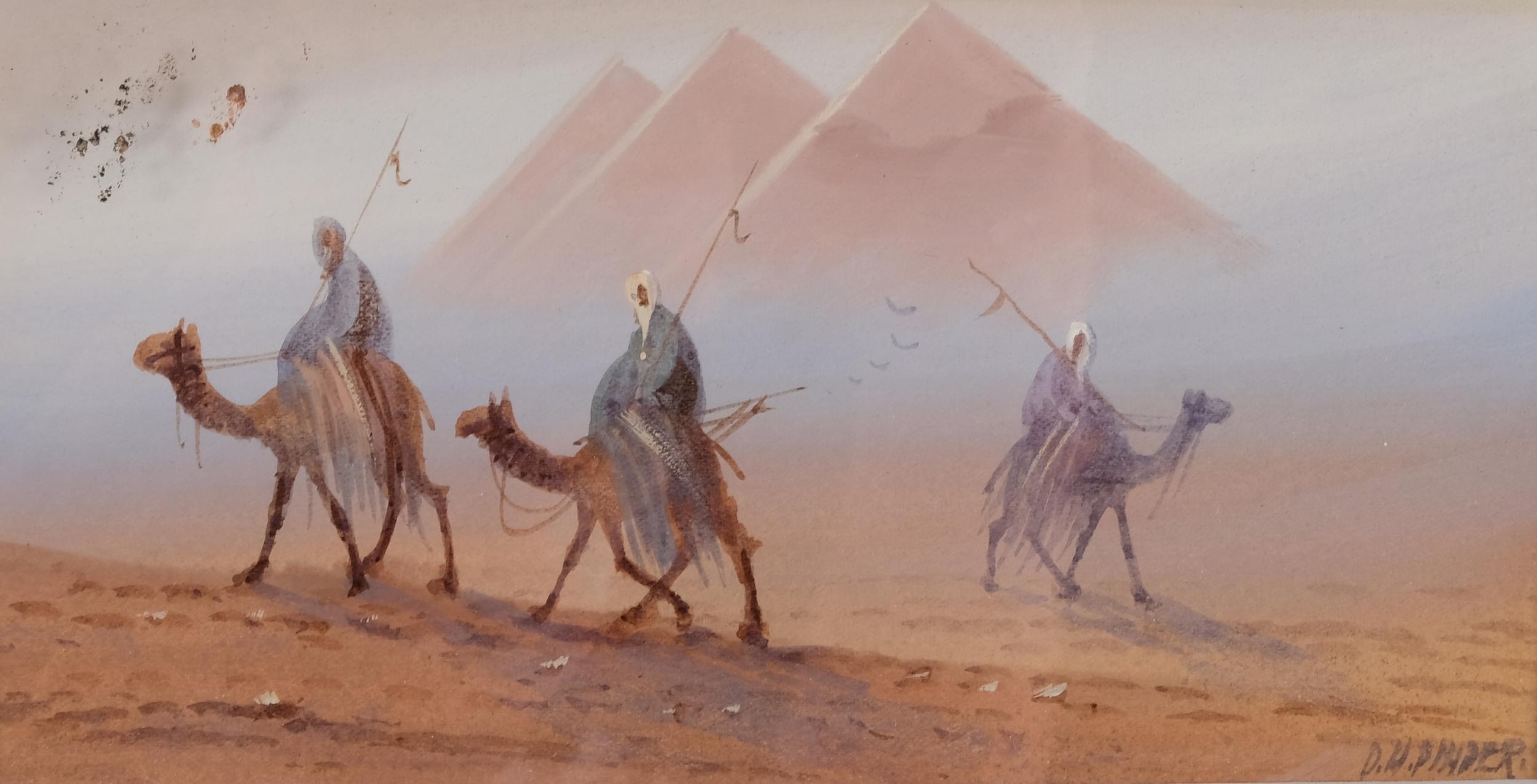 Douglas Houzen Pinder | 4 North African desert scenes | MutualArt