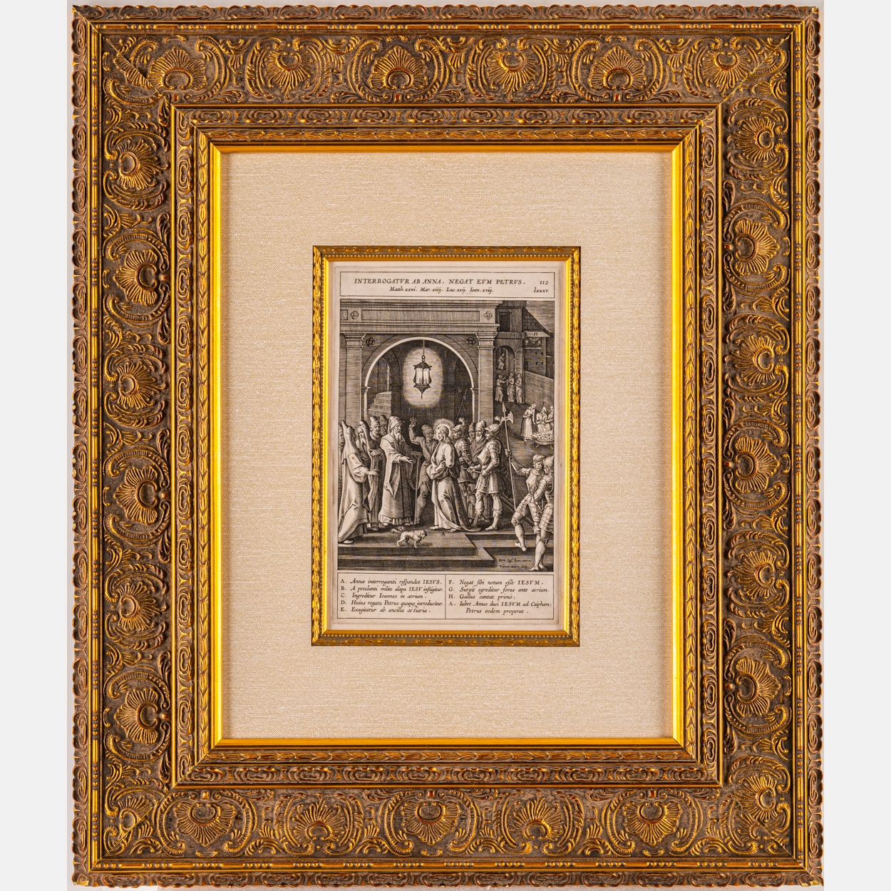 Hieronymous Wierix | Christ Interrogated by Annas | MutualArt