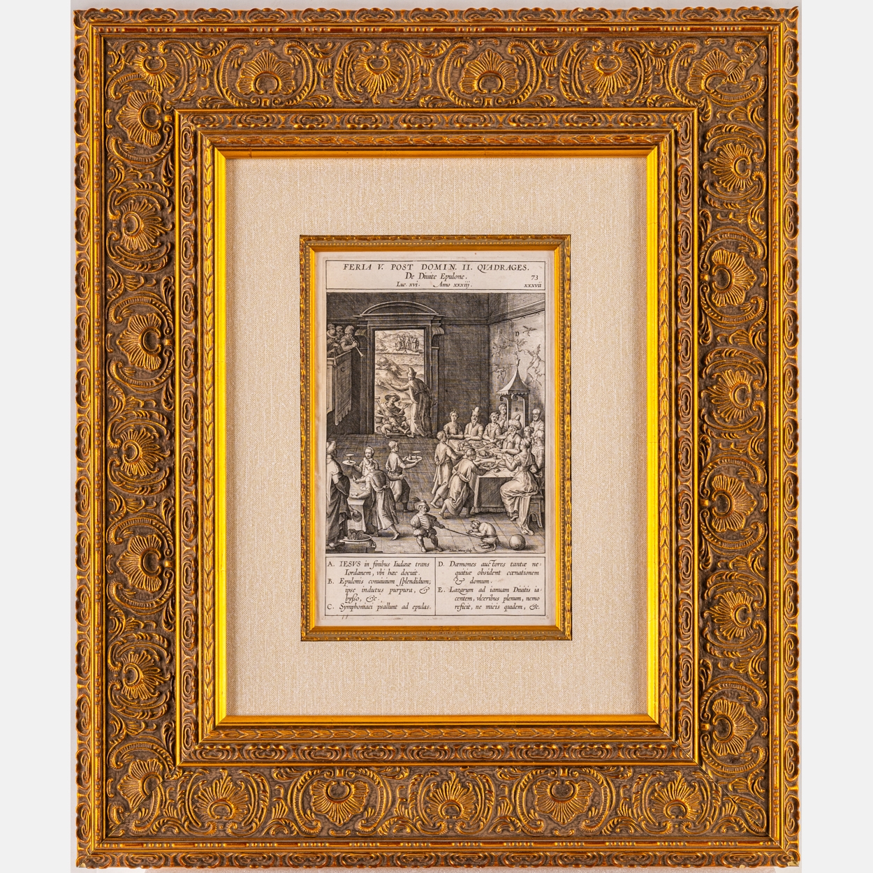 Johannes Wierix | The Rich Priest | MutualArt