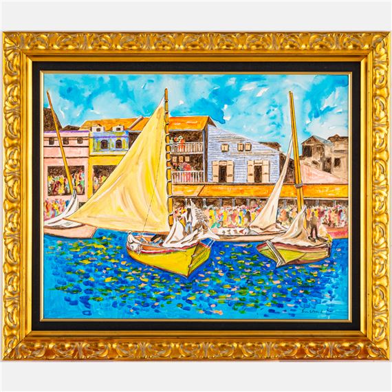Wayne Ensrud | Jamaican Port | MutualArt