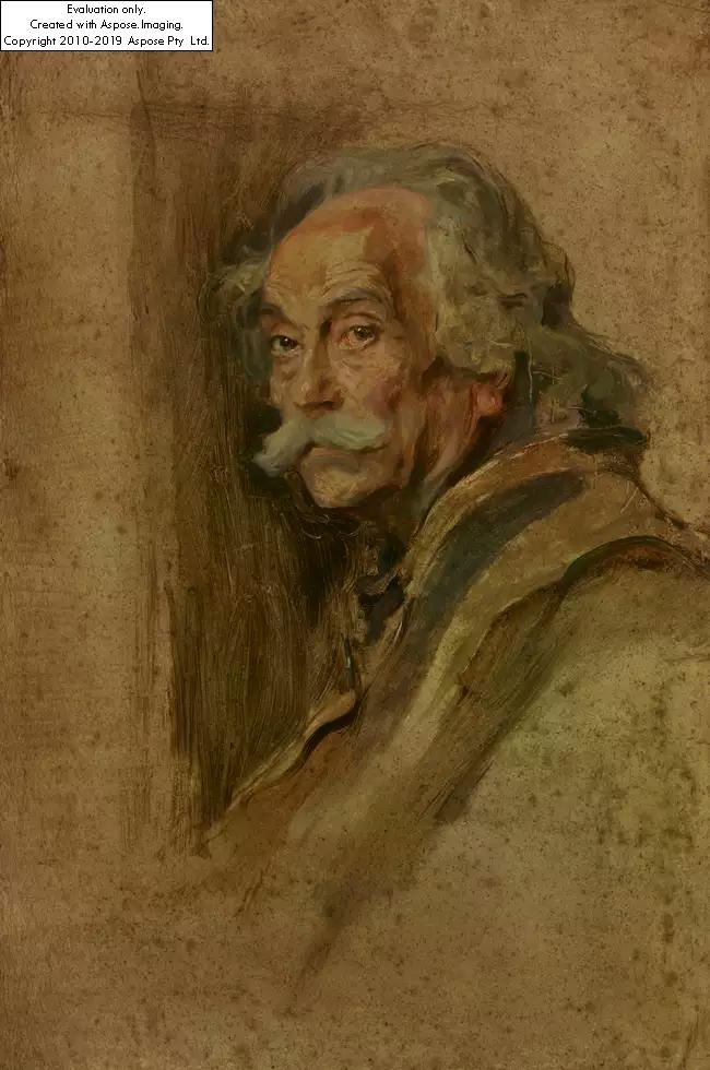 Philip Alexius de Laszlo | A Hungarian peasant with a moustache | MutualArt