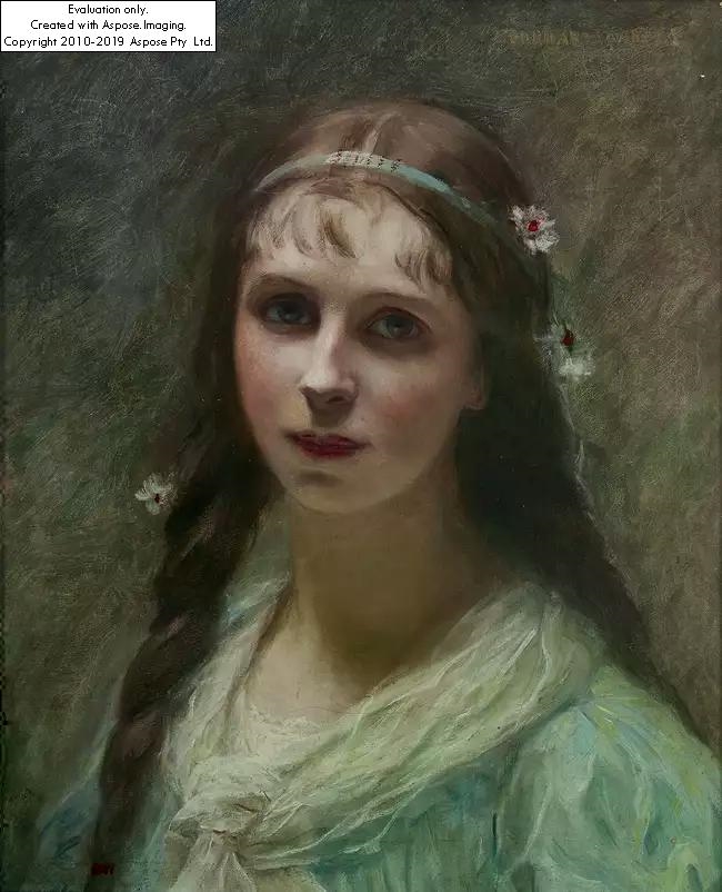 Édouard Cabane | PORTRAIT OF EVA, DAUGHTER OF THE PAINTER | MutualArt