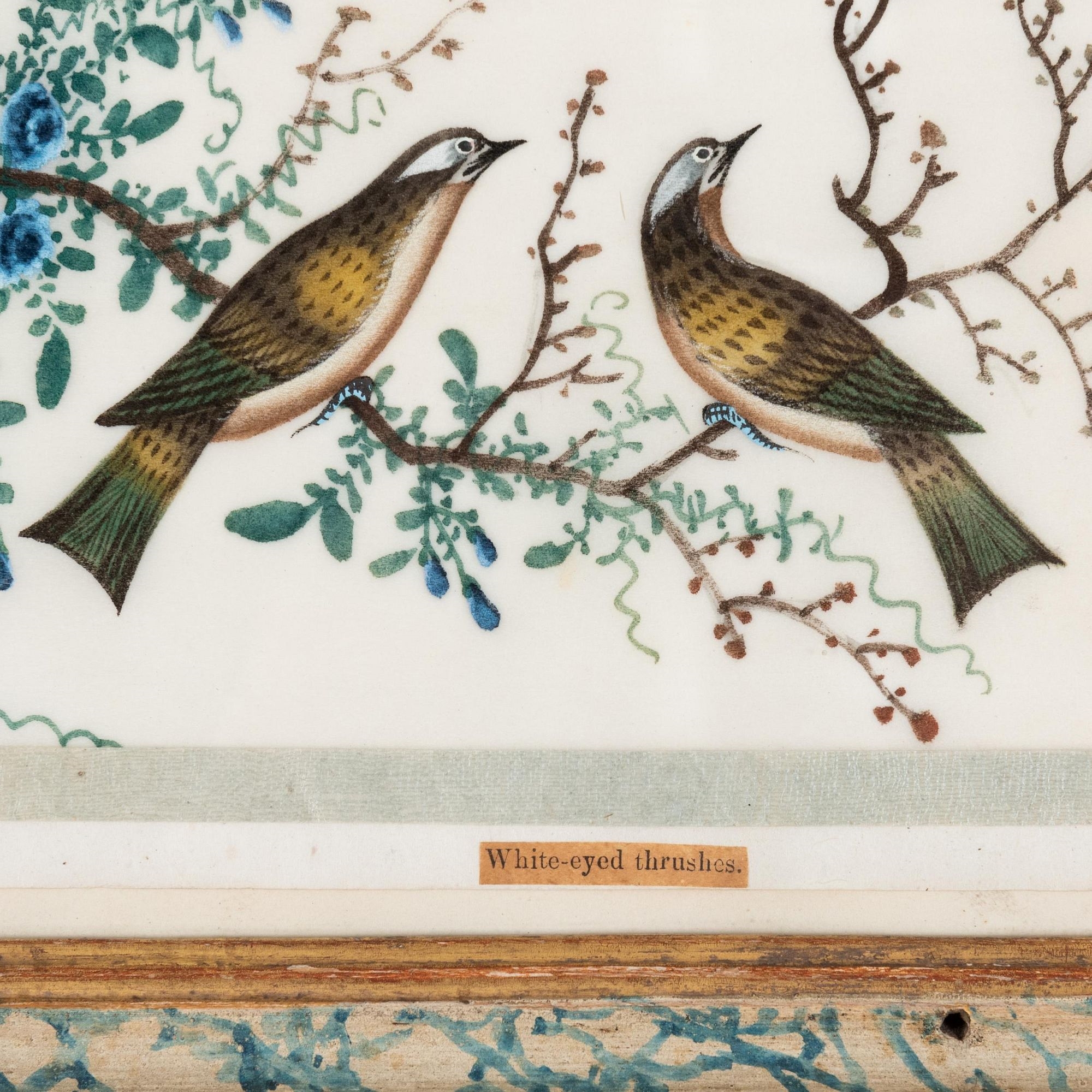 Chinese School | Pair of Chinese Pith Paintings of Birds | MutualArt
